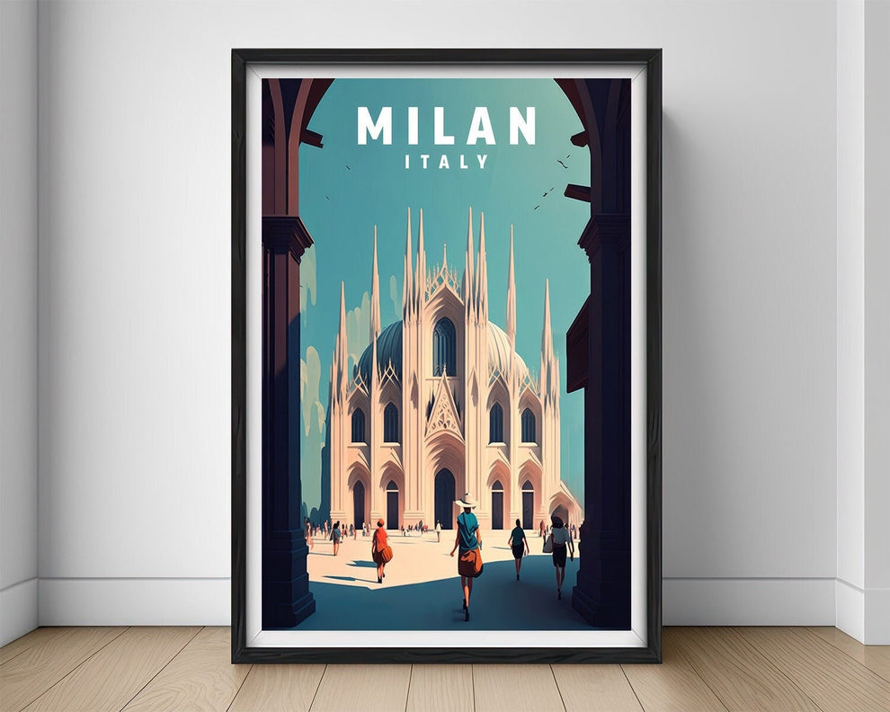 Milan Italy Travel Poster – The Travel Wall
